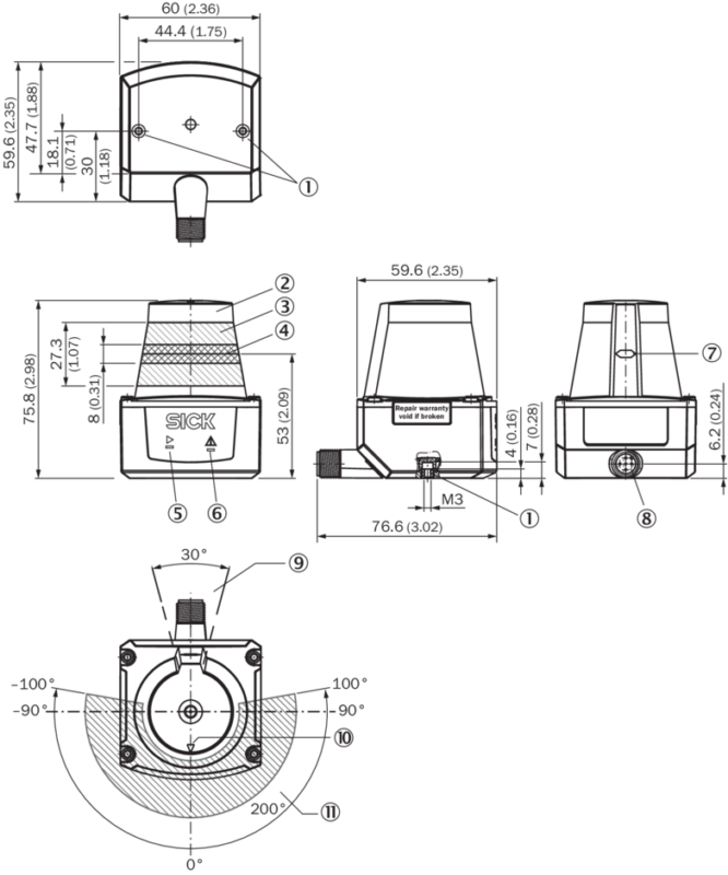 Cảm biến Sick -2D LIDAR TiM150-3010300 SICK VIỆT NAM – GSE